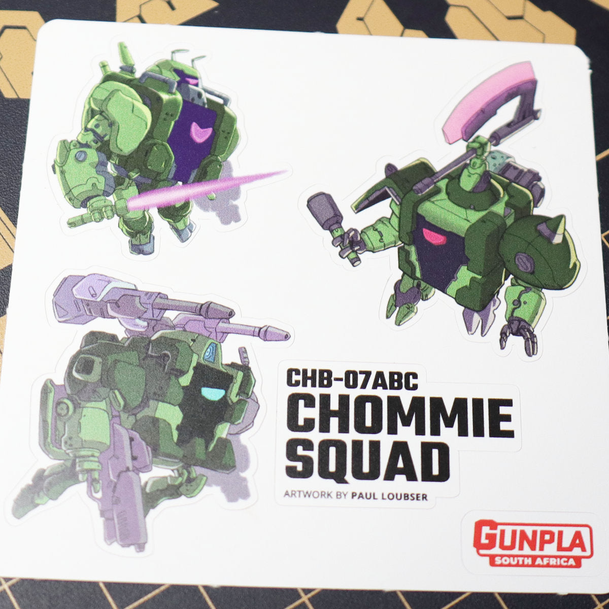 Chommie Squad Sticker Sheet — GUNPLA SA