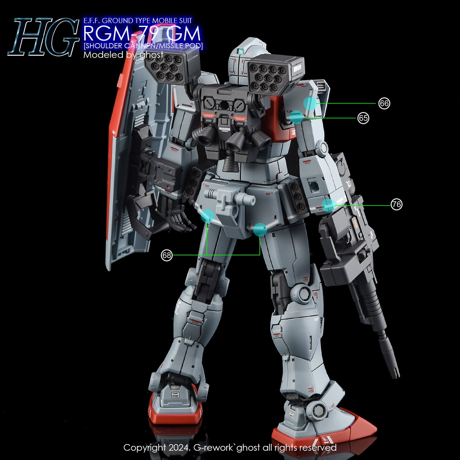 [G-REWORK DECAL] [HG] RGM-79 GM [MISSILE POD] — Gunpla SA