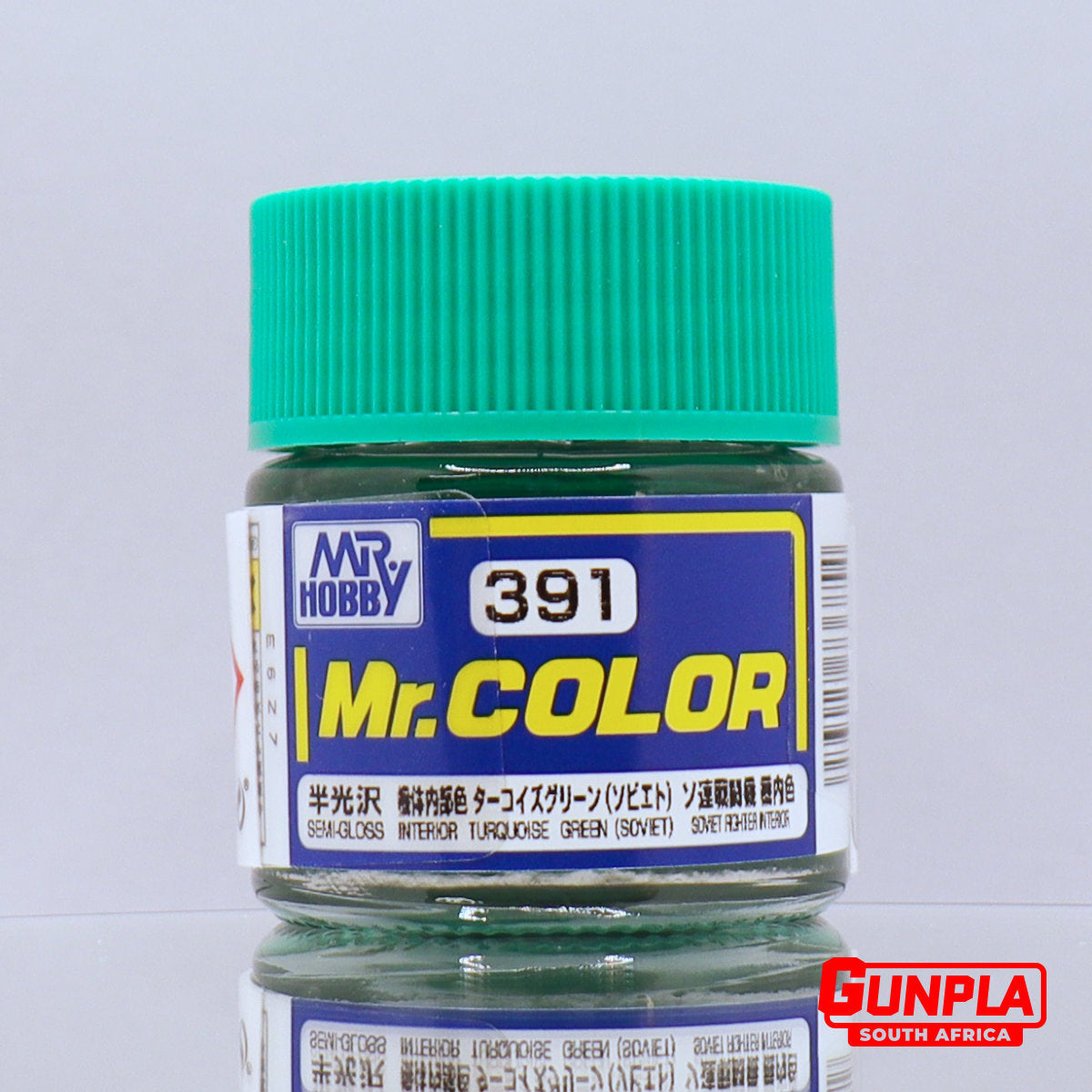 Mr. COLOR C391 Semi-Gloss Interior Turquoise Green (Soviet) 10ml ...
