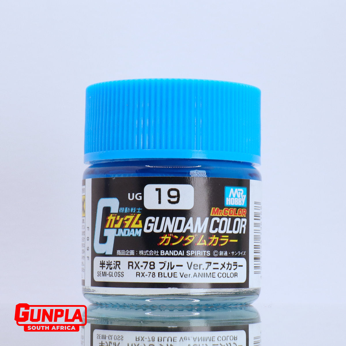Mr. COLOR GUNDAM COLOR UG19 Semi-Gloss RX-78 Blue Ver. Anime Color 10m ...