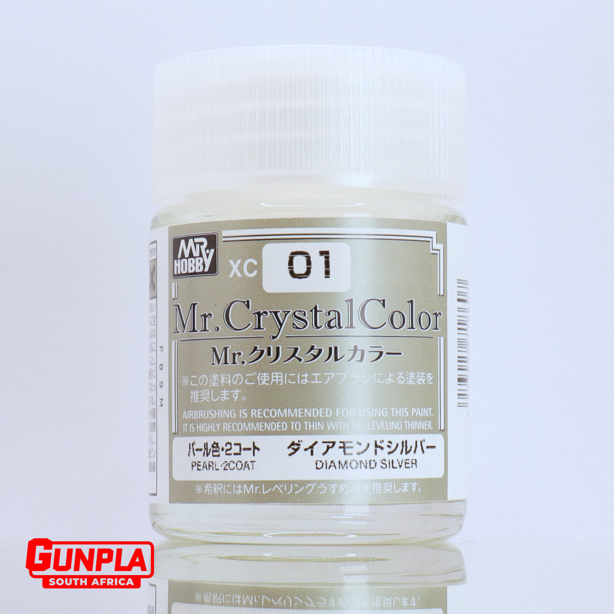 Mr. CRYSTAL COLOR XC01 Diamond Silver 18ml — GUNPLA SA